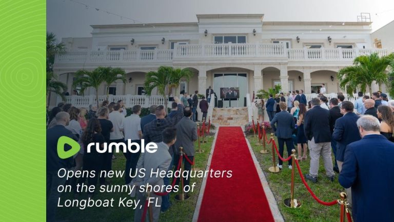 Rumble Opens New U.S. Headquarters in Longboat Key, Florida | Rumble