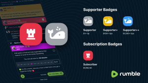 Rumble Launches Supporter Badges & Monthly Subscriptions | Rumble
