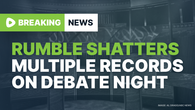 Rumble Shatters Multiple Records on Debate Night | Rumble
