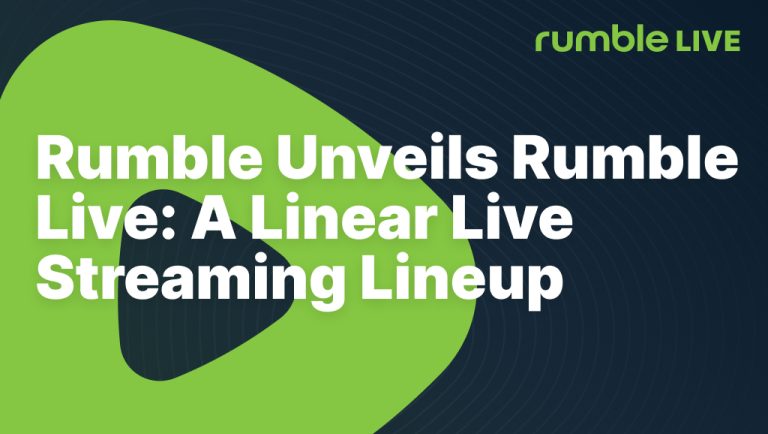 Rumble Unveils Rumble Live: A Linear Live Streaming Lineup | Rumble